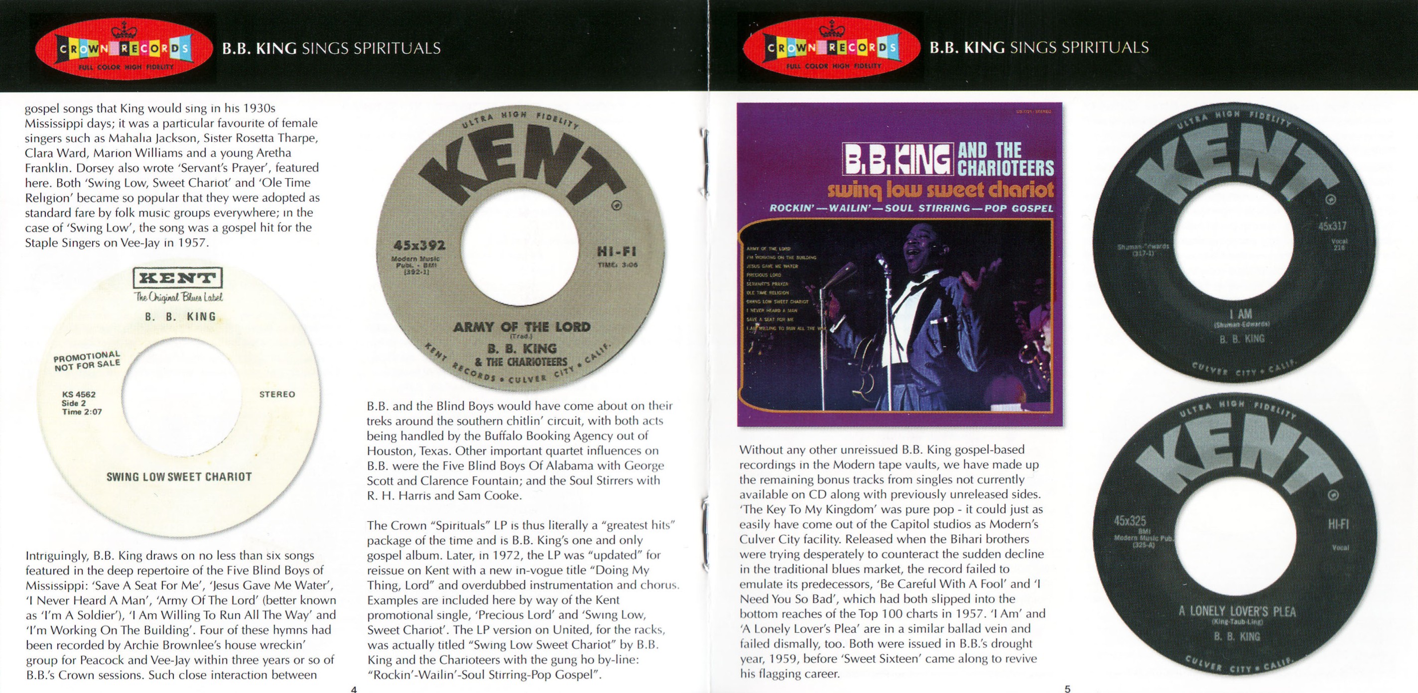 B.B. King Sings Spirituals : Booklet 3 | CD Covers | Cover Century ...